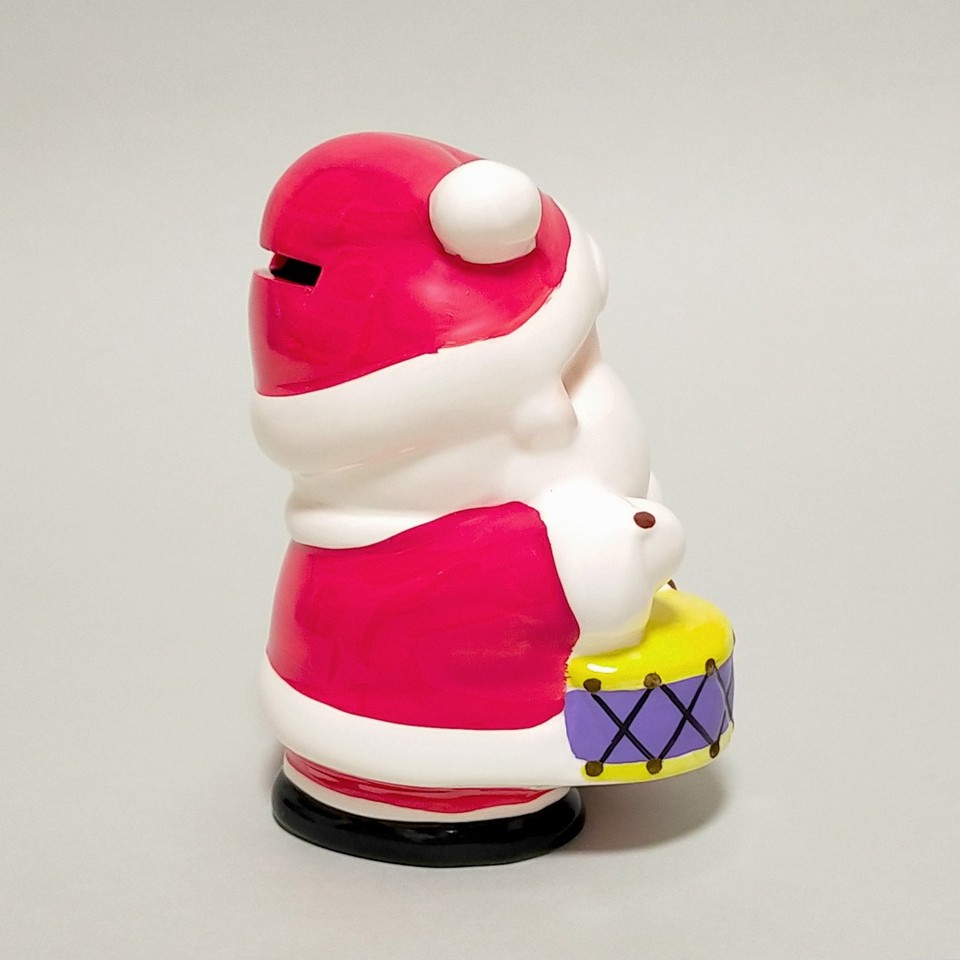 Uncle Chimney Ceramic Piggy Bank Drum Santa Claus Collectible New AAK ...