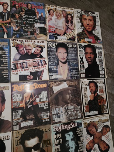 lot of 28 vintage original rolling stone magazines 1990s | eBay