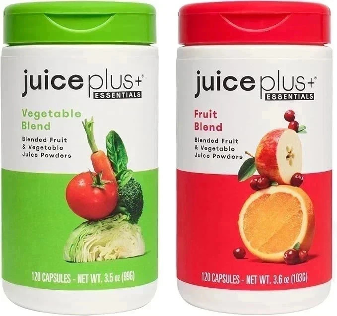 Juice Plus+ - 1 Each Blended Fruit & Veg Juice Powders 120 ea/240 Caps ...