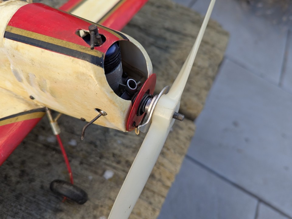 Vintage Diesel Engine Control Line Model Plane Rc DC Davies Charlton ...