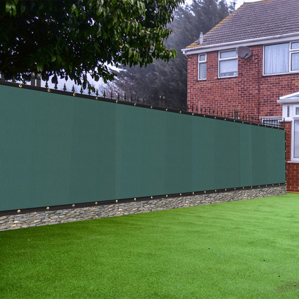 6×50ft Privacy Fence Screen Shade Cover Mesh Patio Garden Windscreen ...