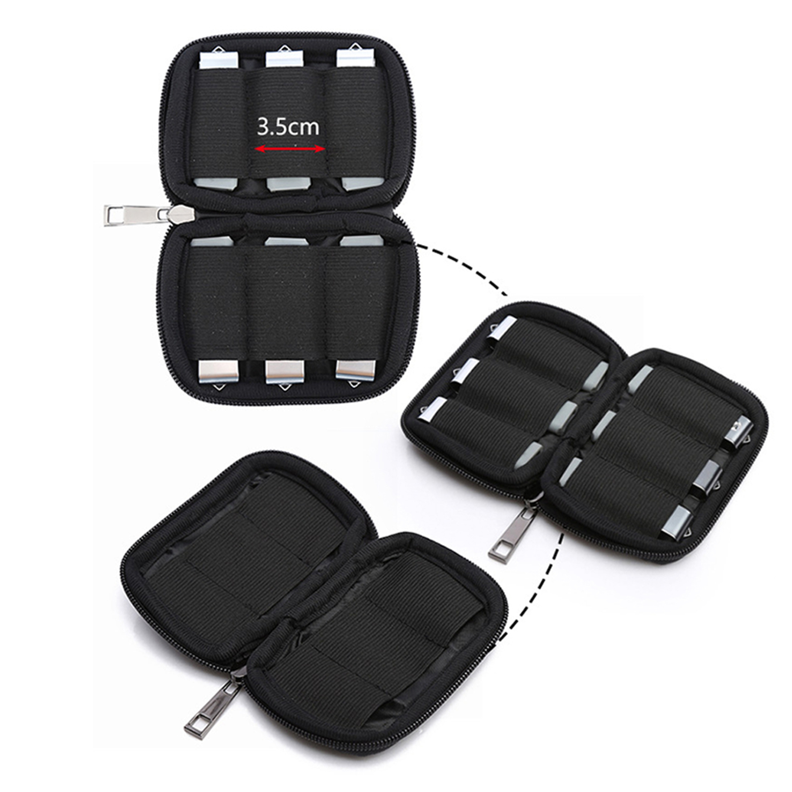 Disk Storage Case Shockproof Pressure-resistant Portable Memory Disk ...