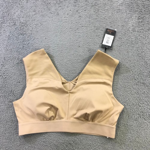 Tommie Copper Shoulder Support Bra Womens Extra Large XL Beige Pullover ...