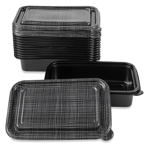 24 Piece Rectangle Meal Prep Food Container 196557234798| eBay