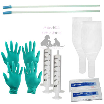 Flex Tip Artificial Canine Insemination Tube Kit Dog Breed AI Sheath ...