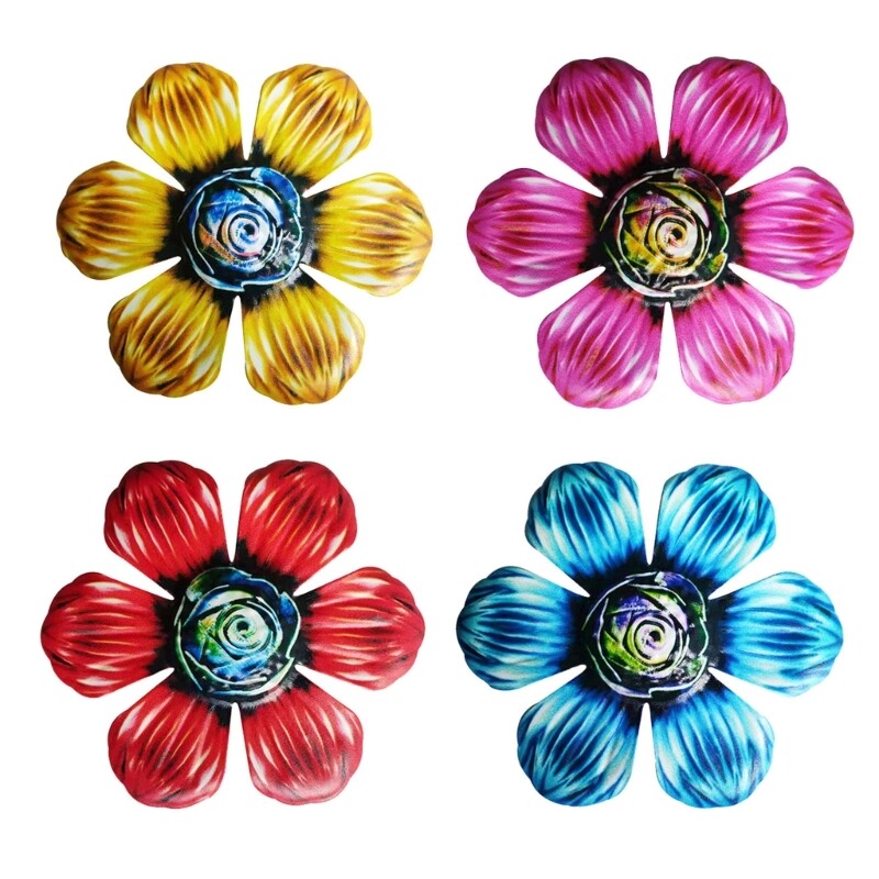 1PC Delicate Metal Flowers Wall Art Decoration for Porch or Garden | eBay