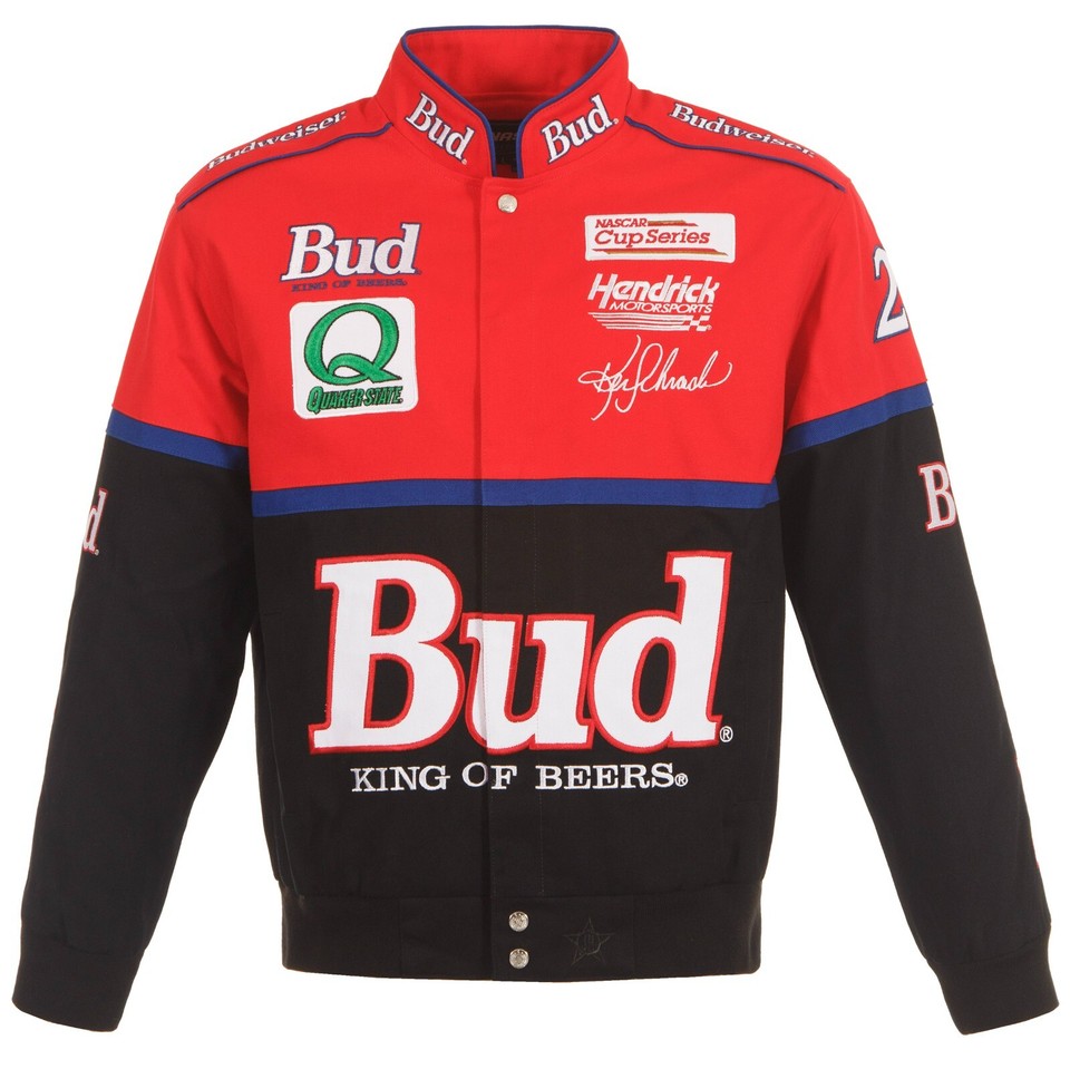 Nascar Ken Schrader JH Design Budweiser Bud King of Beers Blk Red ...