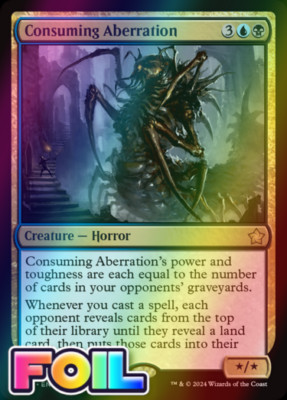 x1 Consuming Aberration FDN Foundations MTG 238 FOIL RARE M/NM 1x | eBay