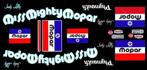 Judy Lilly Miss Mighty Mopar Plymouth Duster 1/25th - 1/24th Scale ...