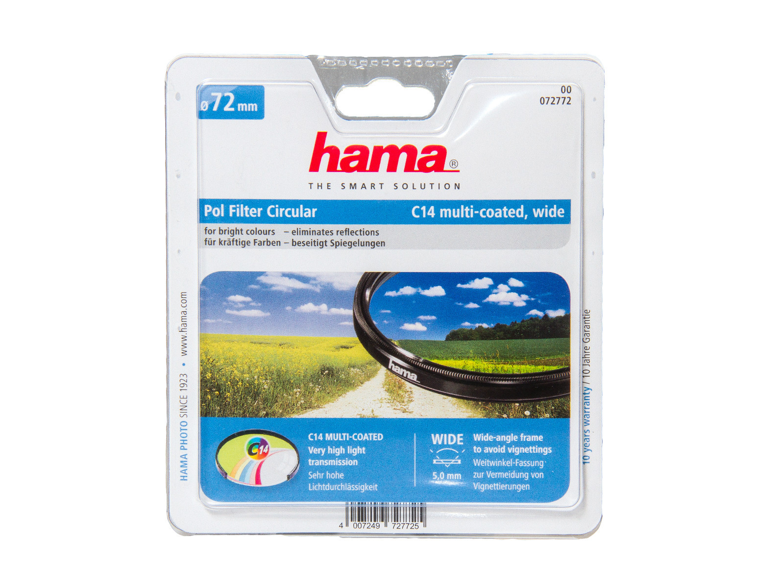 Hama Premium SLIM Polfilter 72 mm MC multicoating Vergütung C14 ...
