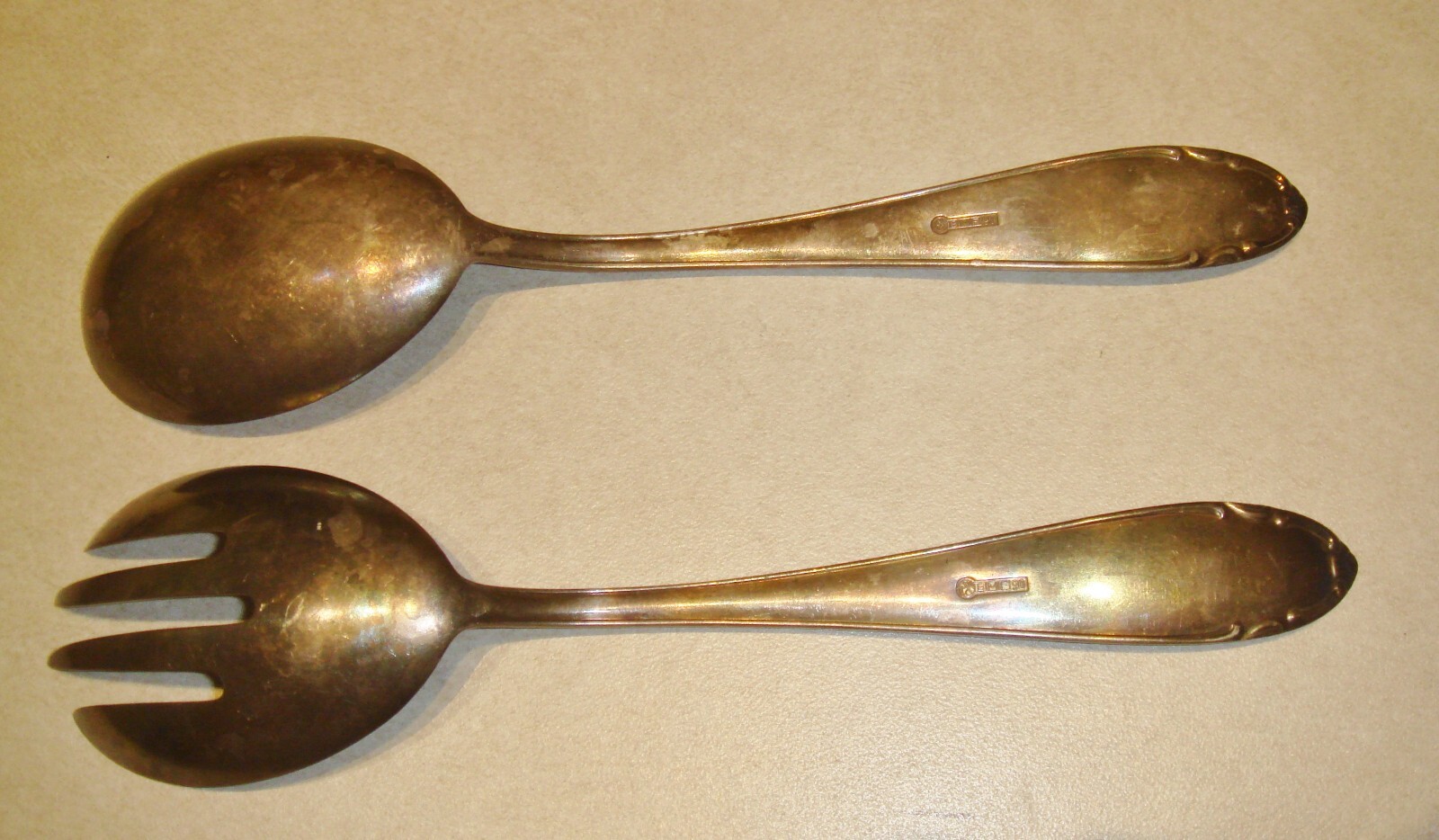 Vintage BMF 90 Serving Fork and Spoon Silver Plated | eBay