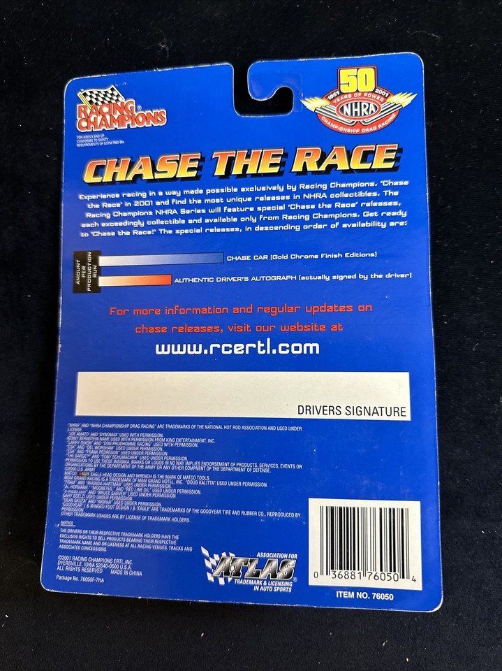 2001 Racing Champions Chase the Race Bruce Sarver 1:64 Scale | eBay