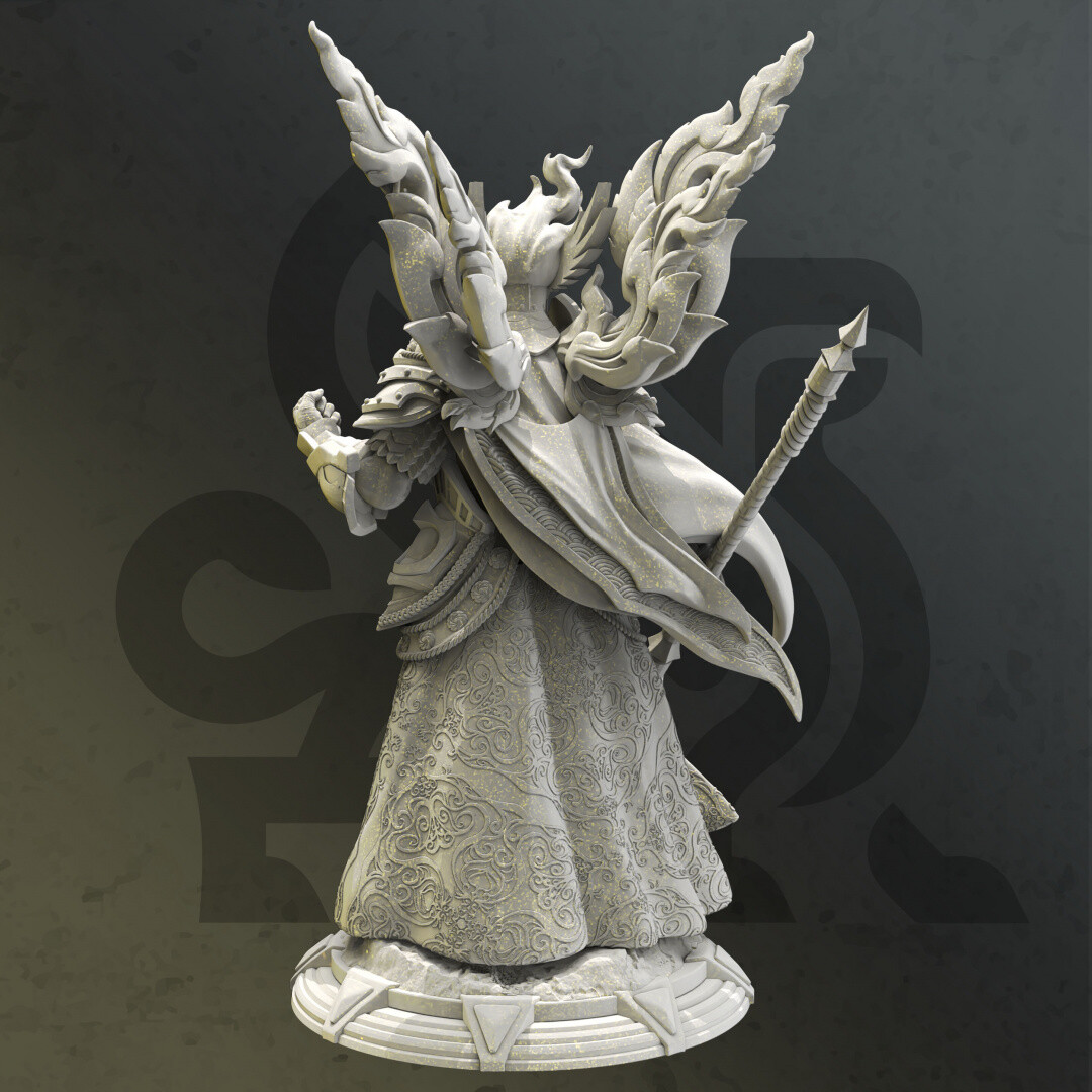 Horauthin Angel Celestial Paladin Cleric Miniature | D&D DnD | | eBay