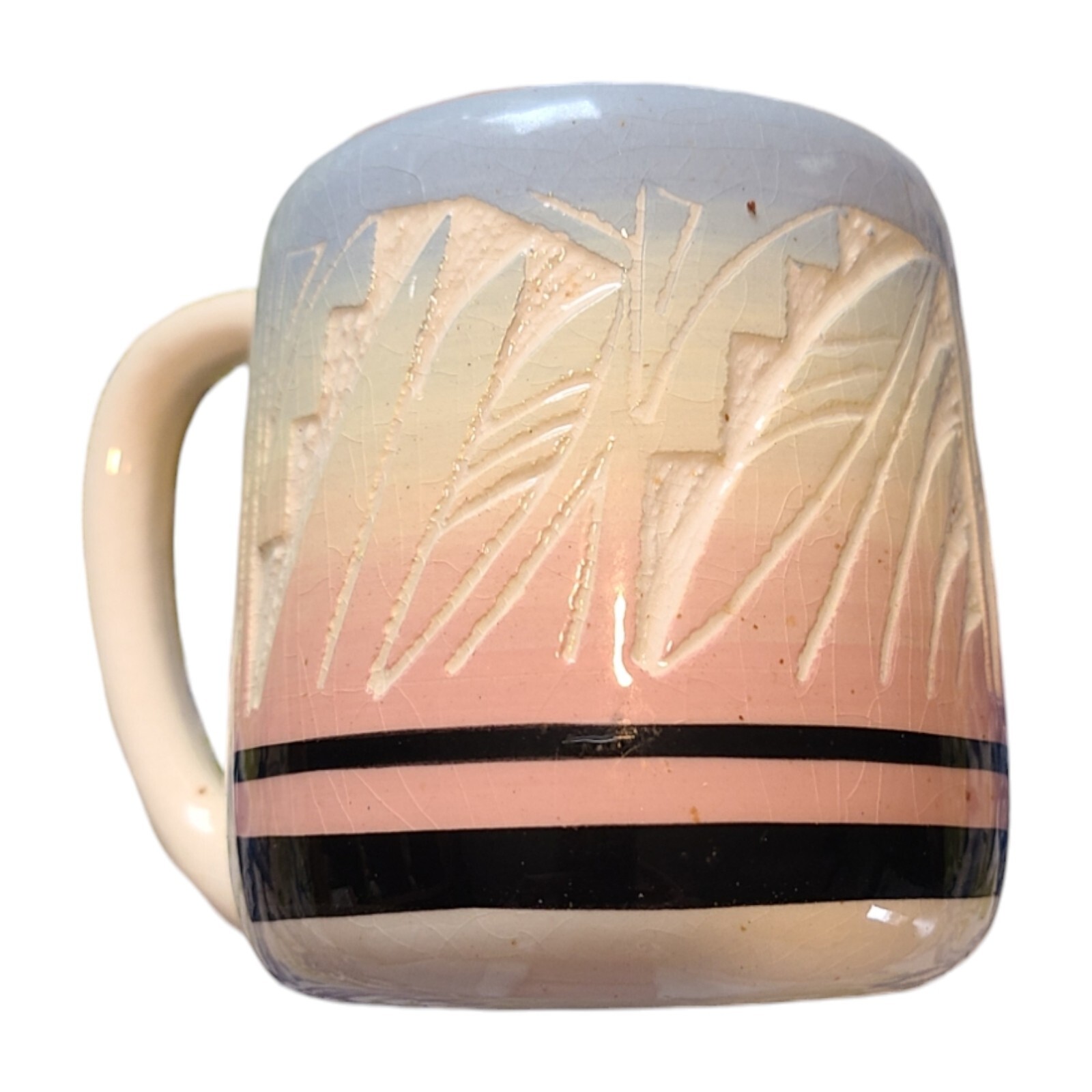 Southwestern Coffee Mug Handcrafted Pottery Native American Signed USA ...