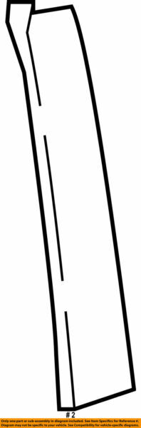 75762-47050 Toyota Moulding, rear door window frame, front lh ...