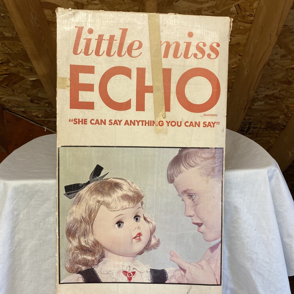 1962 Vintage Little Miss Echo American Doll Toy Co BOX LID ONLY Found ...