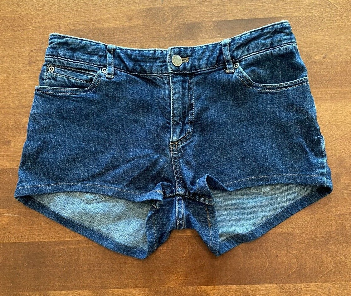 Hot Pants Jean Shorts with Front and back Pockets Blu… - Gem
