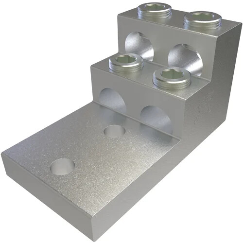 Ilsco Pb4 Aluminum Panelboard Lug Dual Rated 750-1/0 4 Ports 2 Holes | eBay