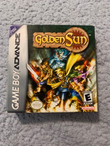 Golden Sun Nintendo Gameboy Advance GBA 2001 CIB Complete W/ Protector ...