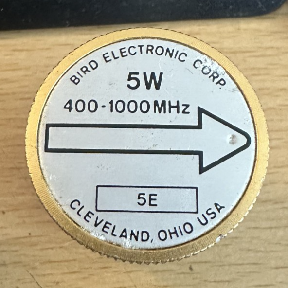 USED Bird 43 Thruline WattMeter Element 5W 400-1000 MHz 5e | eBay