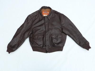 Vintage Cooper A2 Jacket Flight Bomber USA Air Force Leather Goatskin ...