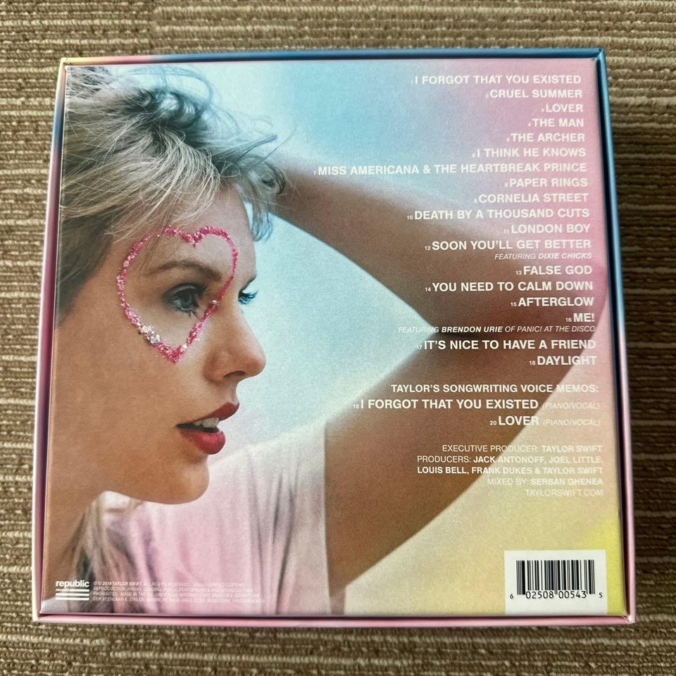 Taylor Swift Lover Deluxe Box Set Cd Album Photo Poster Collectible ...