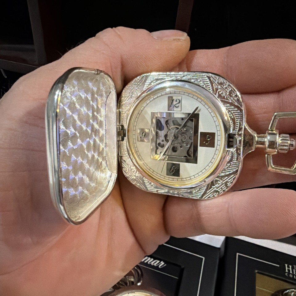 Duke Silver Plated Pocket Watch The Heritage Collection Atlas Editions ...