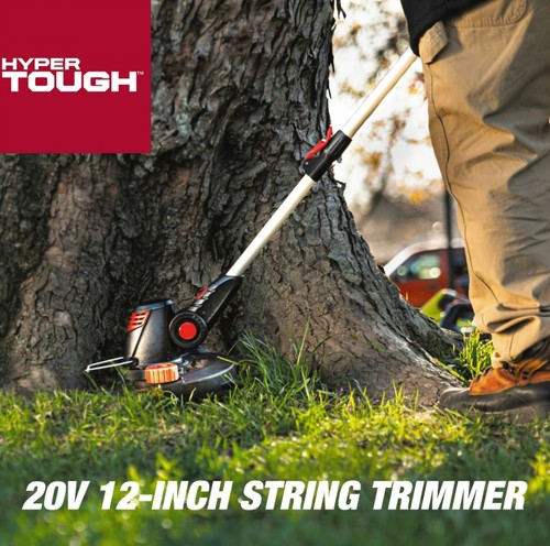 NEW! Hyper Tough 20V Max Cordless 12-inch String Trimmer Free Ship! | eBay