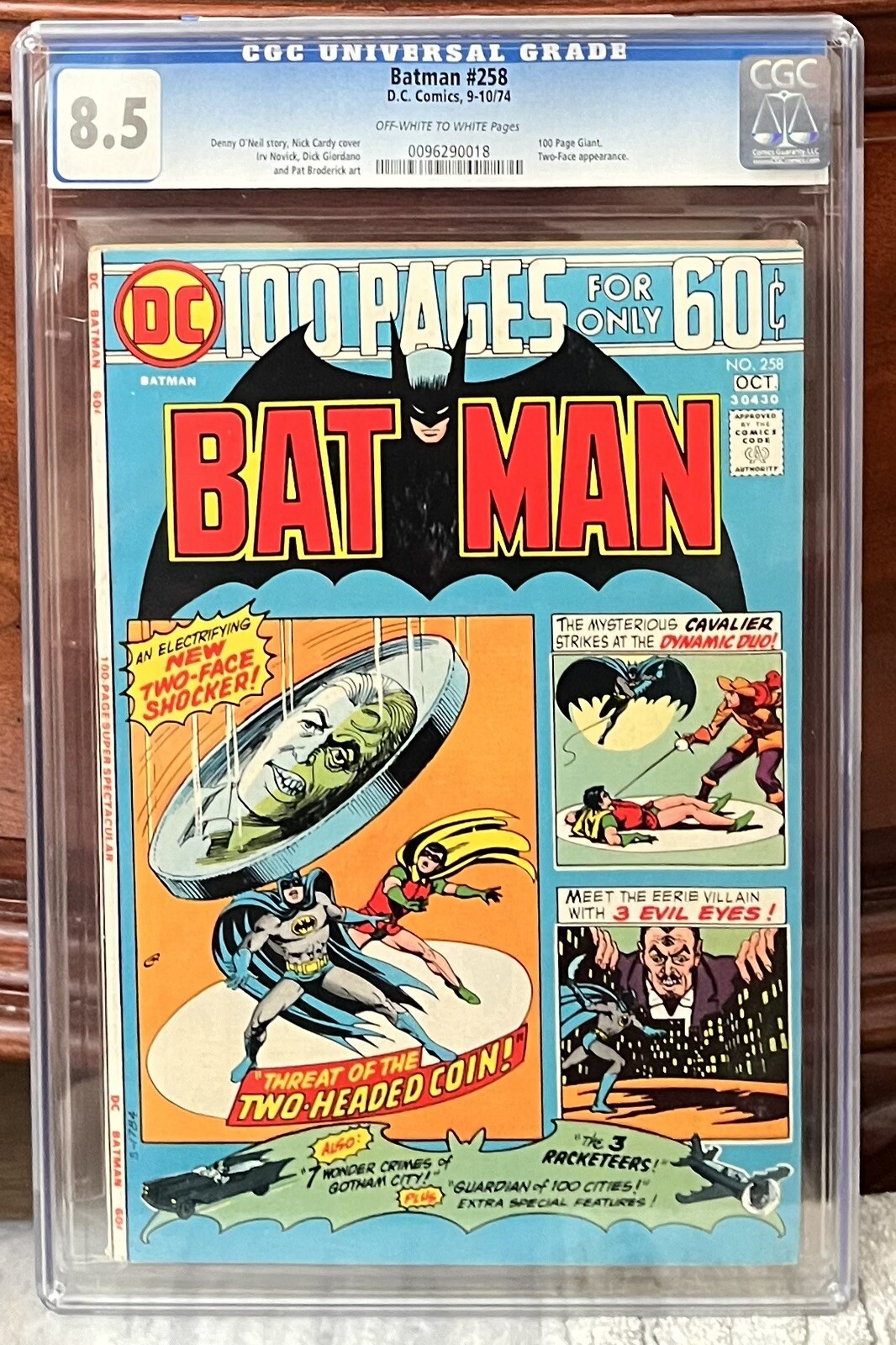 Batman 258 CGC 8.5 OW/ White Pages Two Face 100 Page Giant | eBay