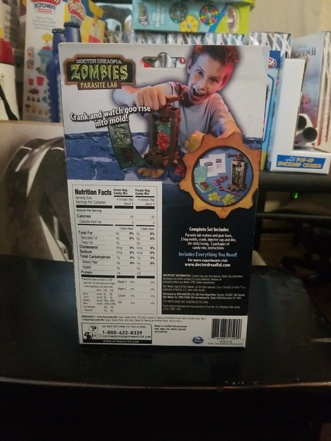 Doctor Dreadful Zombies Parasite Lab With Gummy Candy Kit Ages 5 for ...