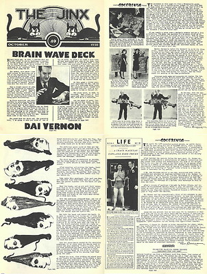 The Jinx Annemann Magazine Conjuring Magic (1934-1941) - 160 Old Issues ...