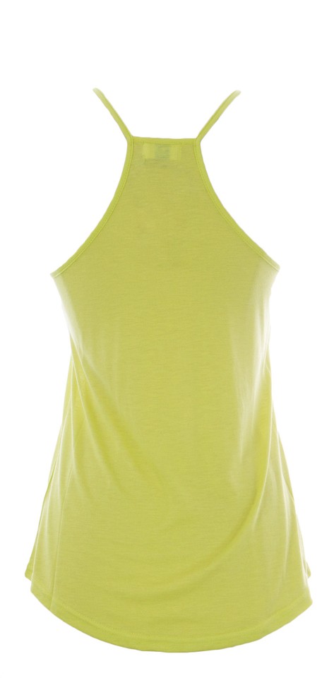 NAILA Women's Yellow Spaghetti Strap Racerback Tank Top TopYLW $70 NEW ...