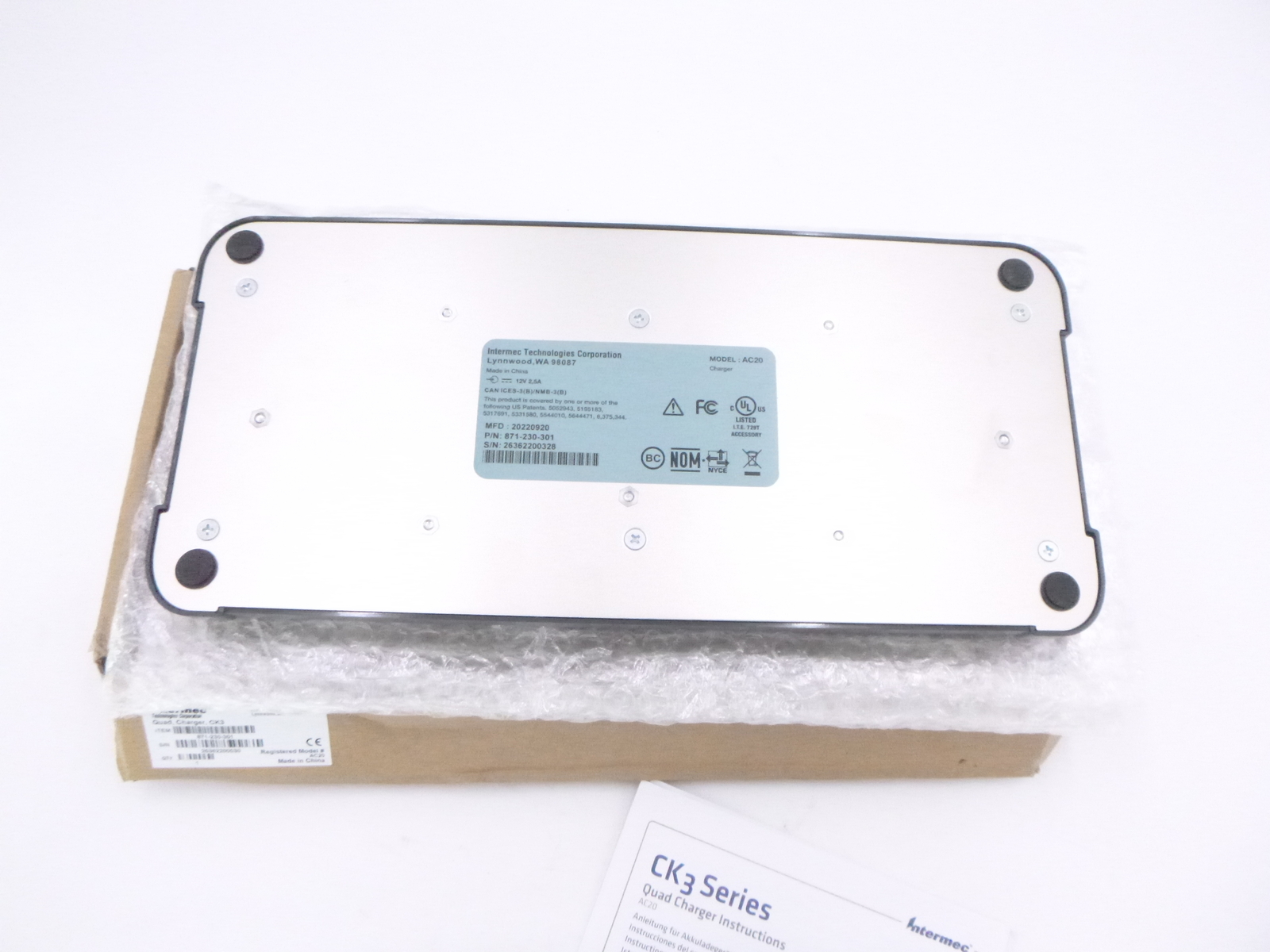 Intermec Quad Battery Charger 871-230-301 for Ck3 Series Mobile ...