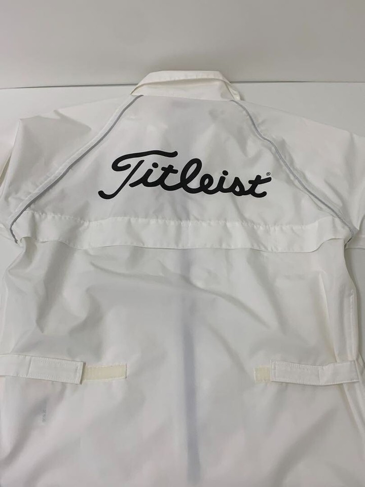 Titleist Golf Rain Jacket Pants Set Waterproof Black White outdoor ...