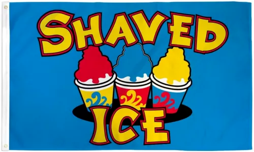 Shaved Ice 3x5ft Shaved Ice Drinks Banner Sign Concessions Food Service ...