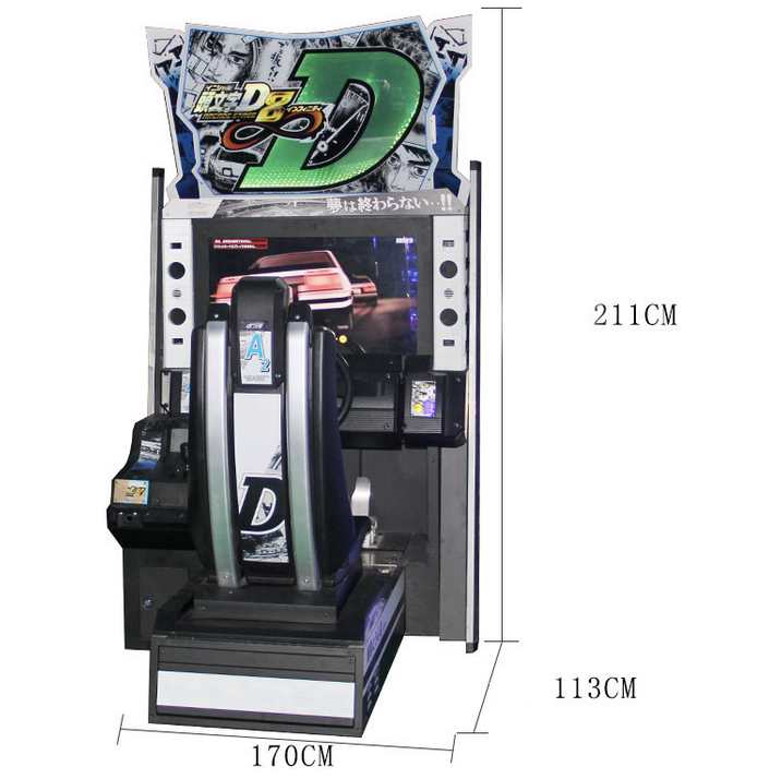 Initial D Stage 8 Street Racing 2-Player Arcade Coin Operated Machine ...