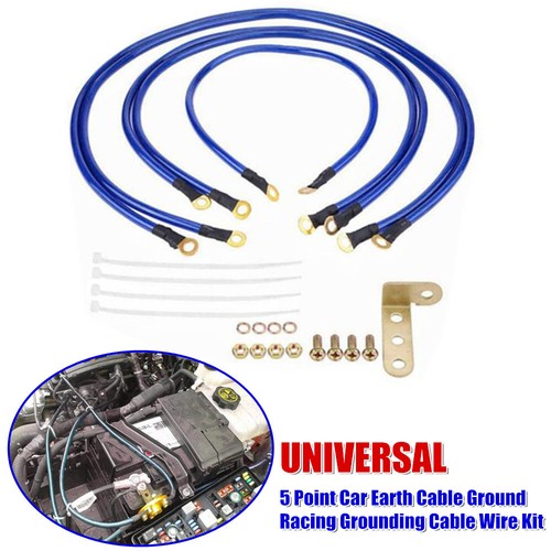 Car Ground Cable 5Point Auto Earth Cable System Ground Grounding Wire ...