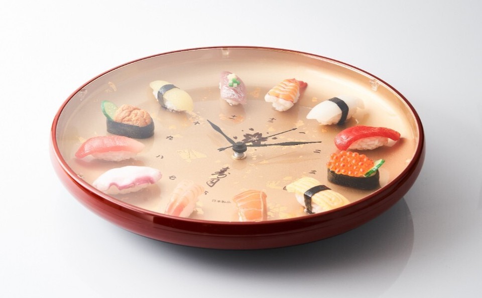 Sushi Clock Premium Handmade Japan Food Sample Realistic Wall Desk ...