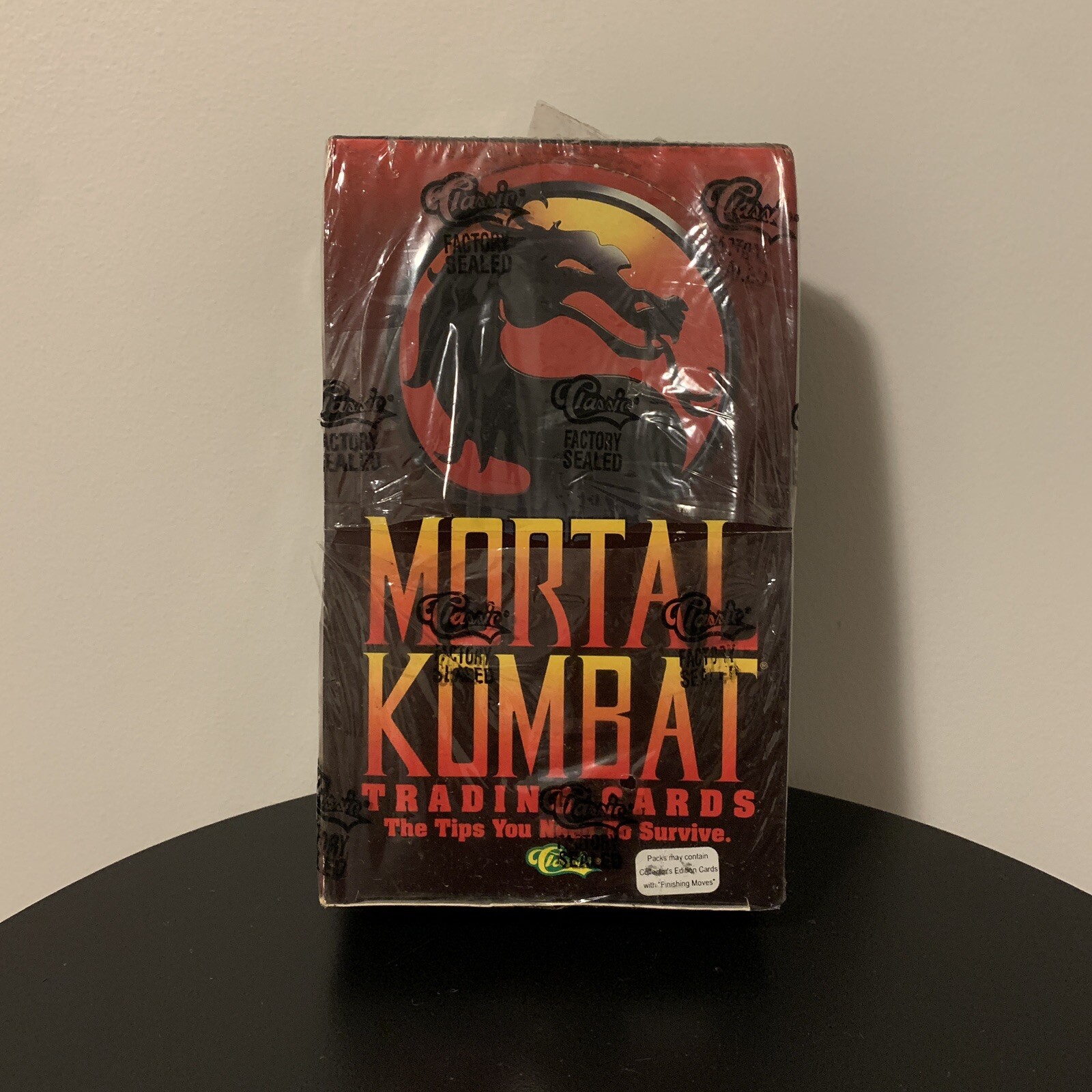 1994 Classic Mortal Kombat Series 1 Trading Cards 36 Pack Booster Box ...