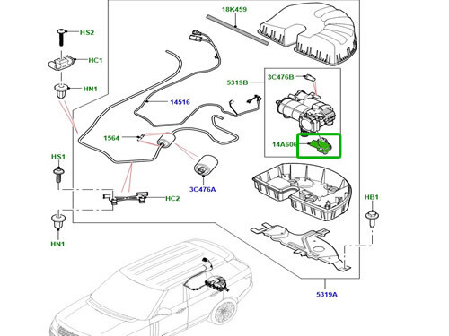 LAND ROVER AIR SUSPENSION SOLENOID VALVE RANGE ROVER 15-17 SPORT 14-17 ...
