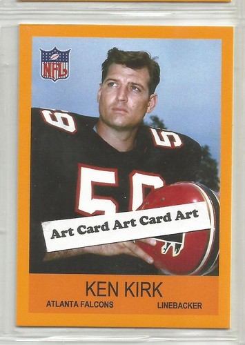 Ken Kirk Atlanta Falcons 2022 Football Art Card | eBay