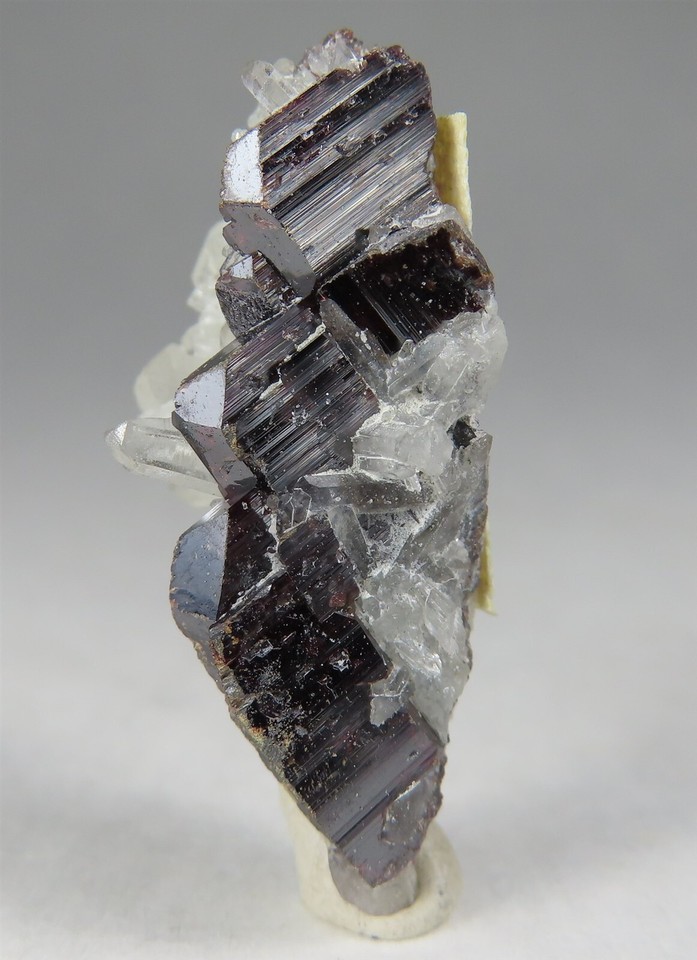 HUBNERITE crystals on Quartz * Black Pine Mine, Montana, Ex. Kay ...