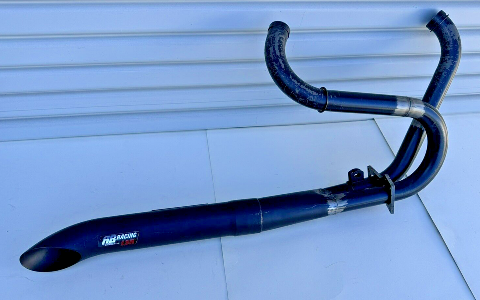 1984-1999 Harley 2:1 LSR Exhaust Pipes Slash-Cut Turn-Out | RB Racing ...