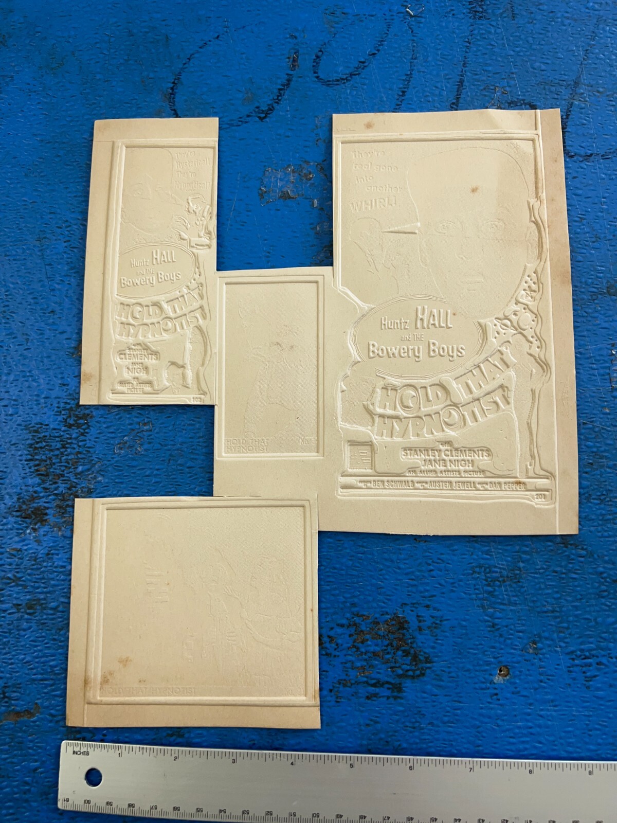 Rare 1957 Hold That Hypnotist Newspaper Flong Mold Printing Movie ...