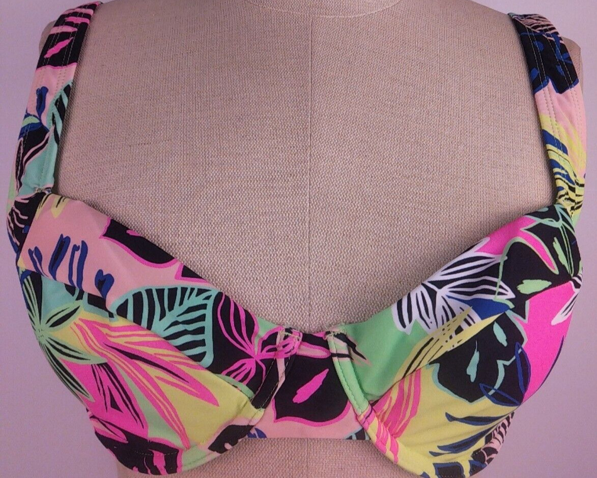 No Boundaries RN 52469 Multi Color Floral Bikini Swim… - Gem