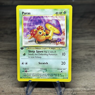 Pokémon TCG - Neo Revelation: Paras 1st Edition #47/64 - NM WoTC ...