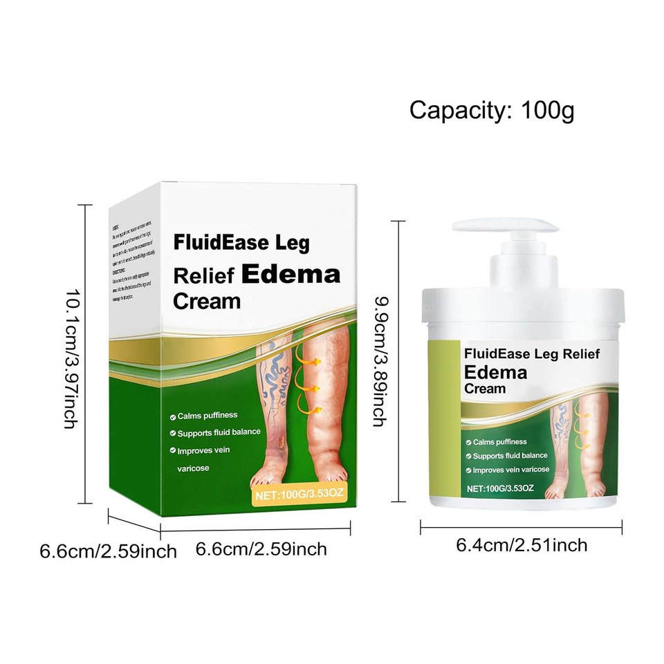 Leg Therapy Edema Cream, Anti Swelling Cream for Legs, Reduce Leg ...