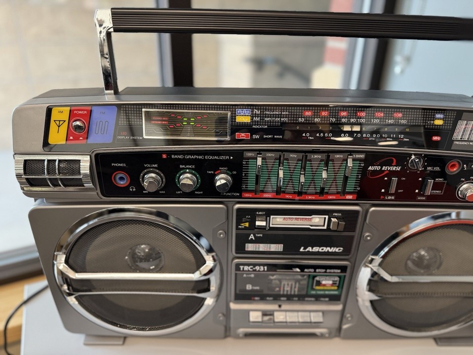 Lasonic TRC-931 3rd Gen BoomBox Cassette Player Panasonic Conion Sharp ...