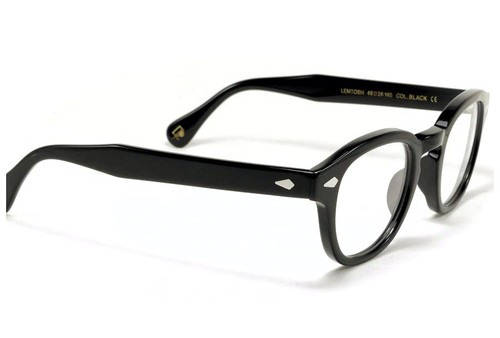Moscot Women Lemtosh Classic 46 24-145 Black Frame Clear Lens NEW ...