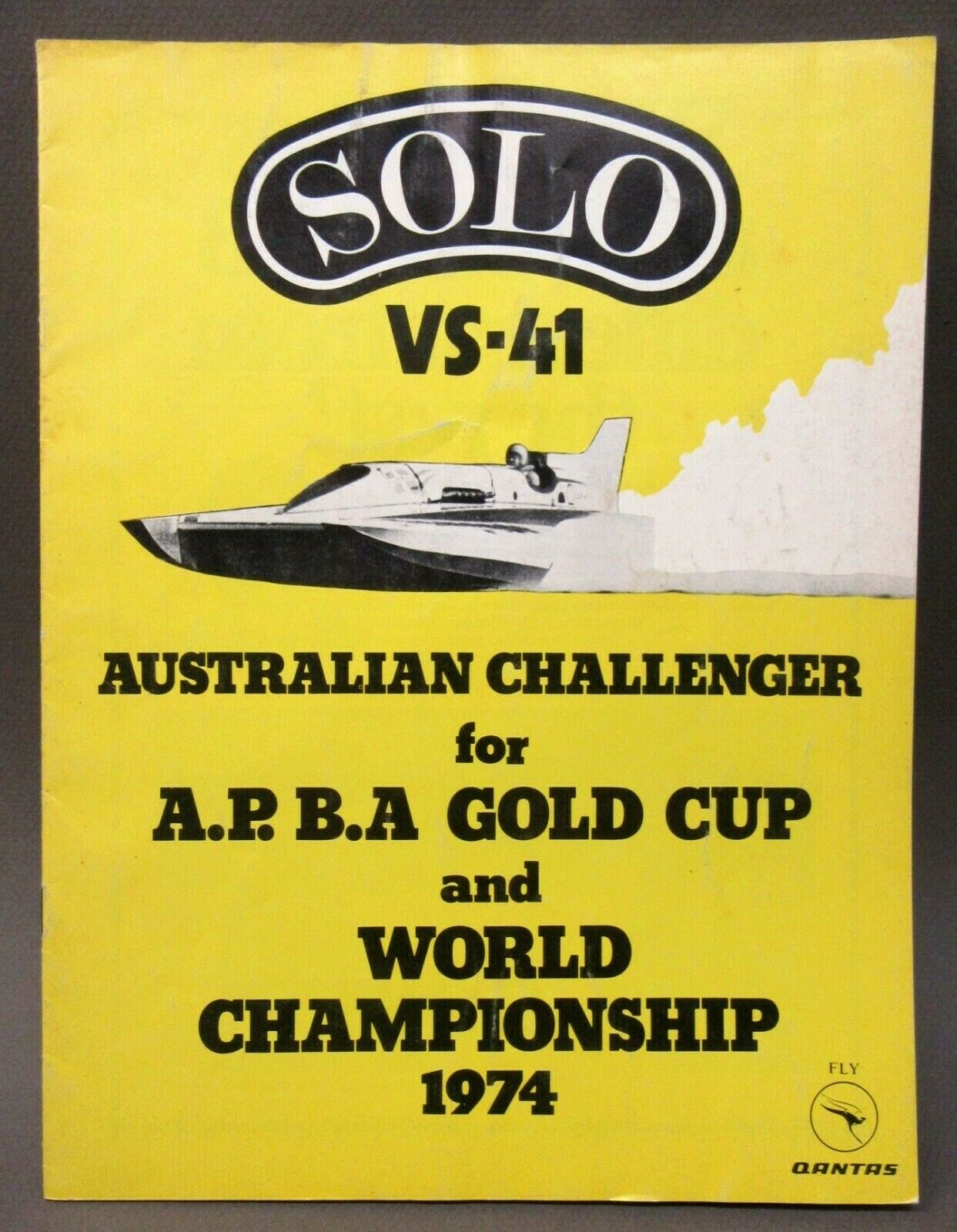 1974 SOLO VS-41 AUSTRALIAN CHALLENGER PROGRAM hydroplane boat racing b1 ...